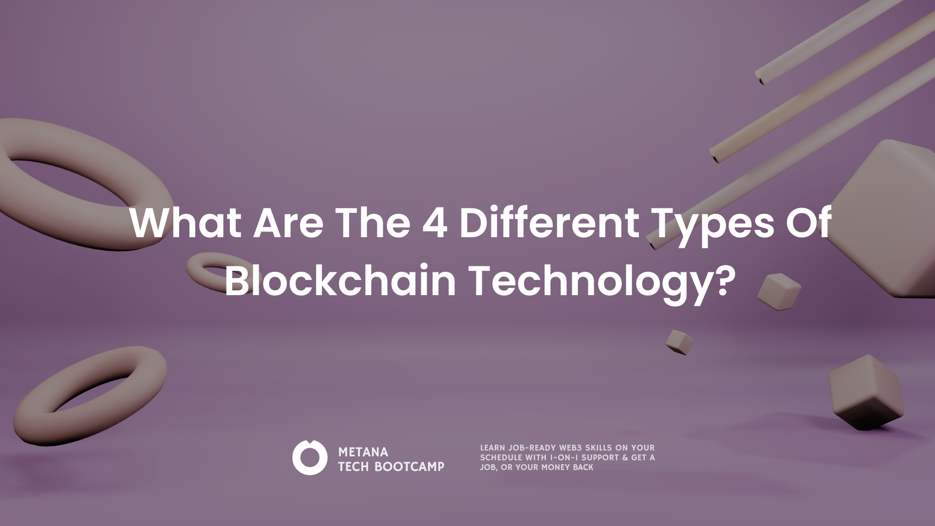 What are the 4 different types of blockchain technology?